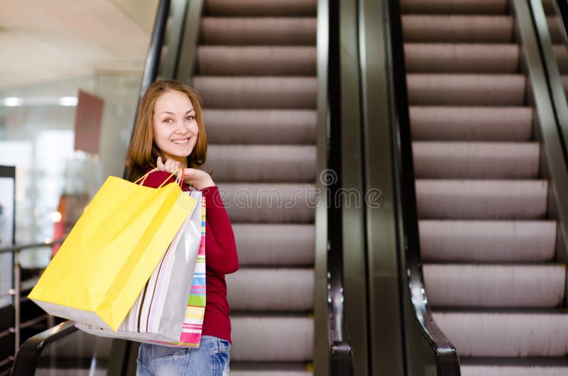 Cute young woman shopping stock photo. Image of adults - 42517908