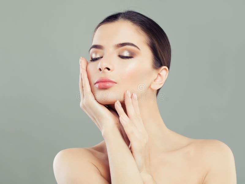 Cute Young Woman Spa Portrait Stock Photo - Image of cosmetology ...