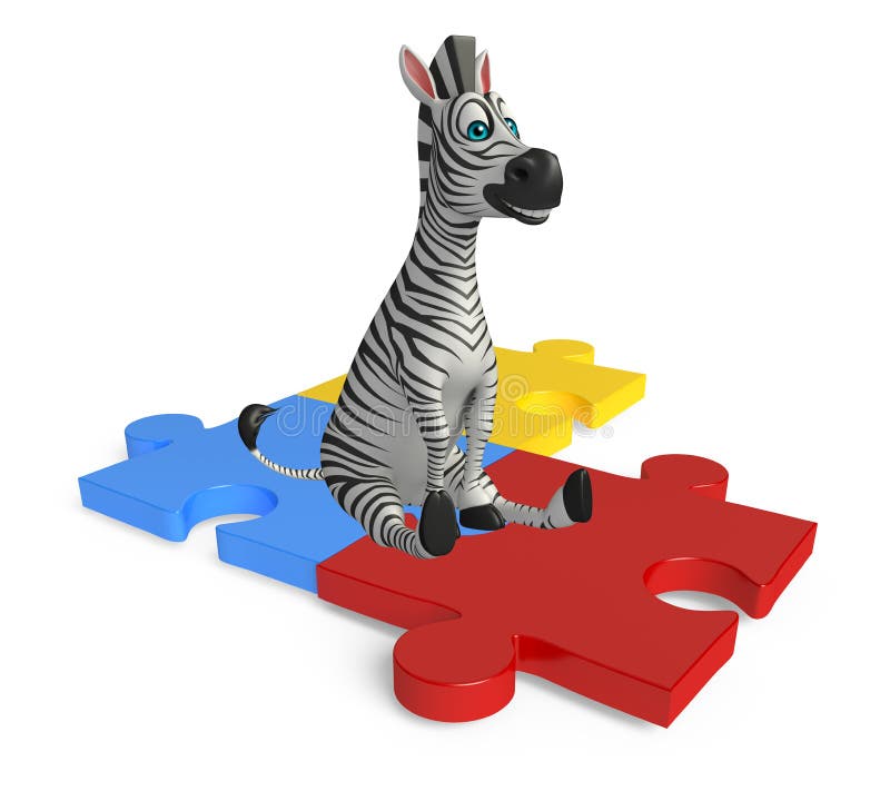Cute Zebra Cartoon Character with Question Mark Sign Stock Illustration ...