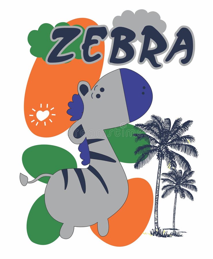 Cute Zebra Print Vector Art Stock Vector - Illustration of vector ...