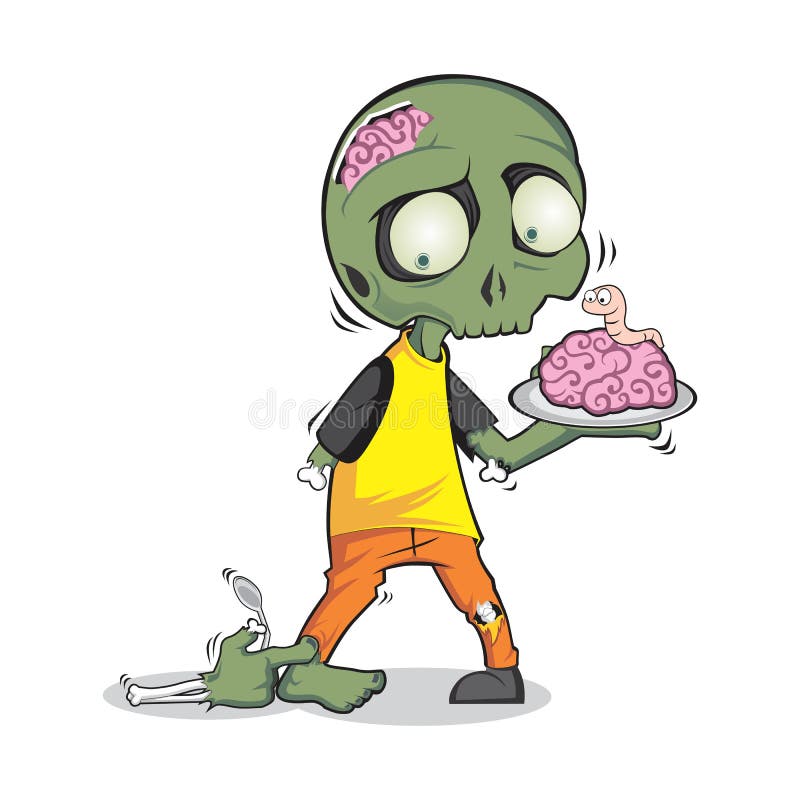 Cute zombie stock illustration. Illustration of character - 98837373