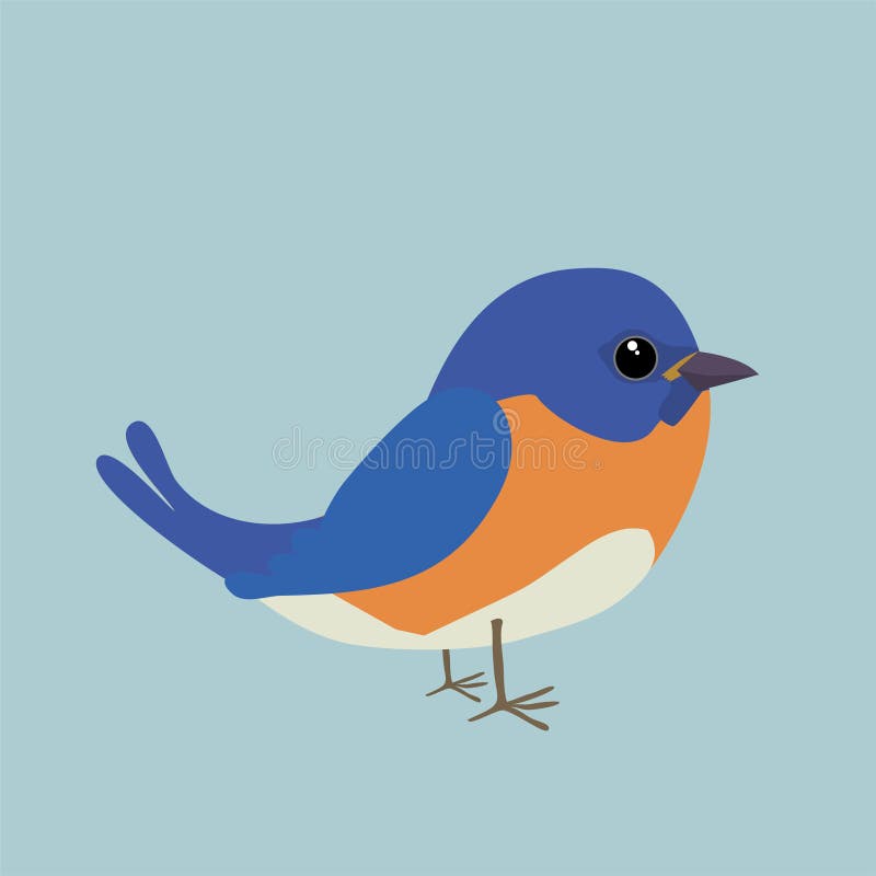 Flying Blue Bird Clip Art