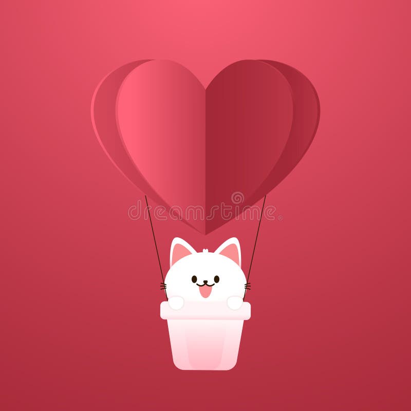 Cat in Box. Cartoon Cat Biting a Huge Box. Stock Vector - Illustration ...