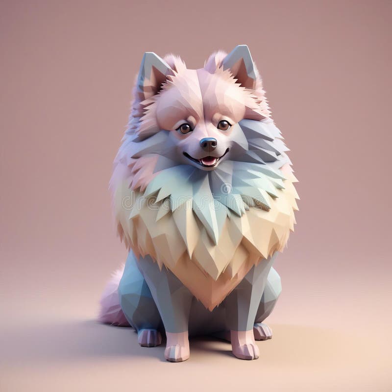 The Cutest German Spitz Dog Stock Illustration - Illustration of owners ...