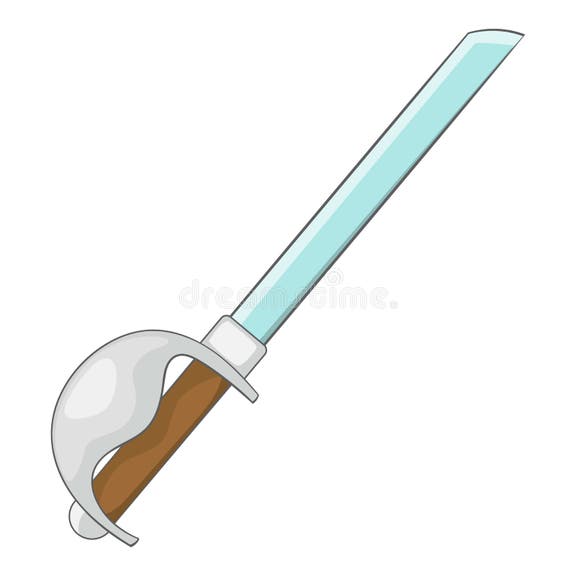 Cutlass Sword Icon, Cartoon Style Stock Vector - Illustration of ...
