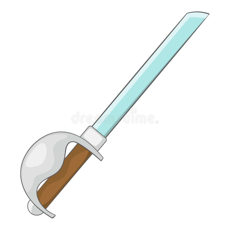 Cutlass Sword Icon, Cartoon Style Stock Vector - Illustration of ...
