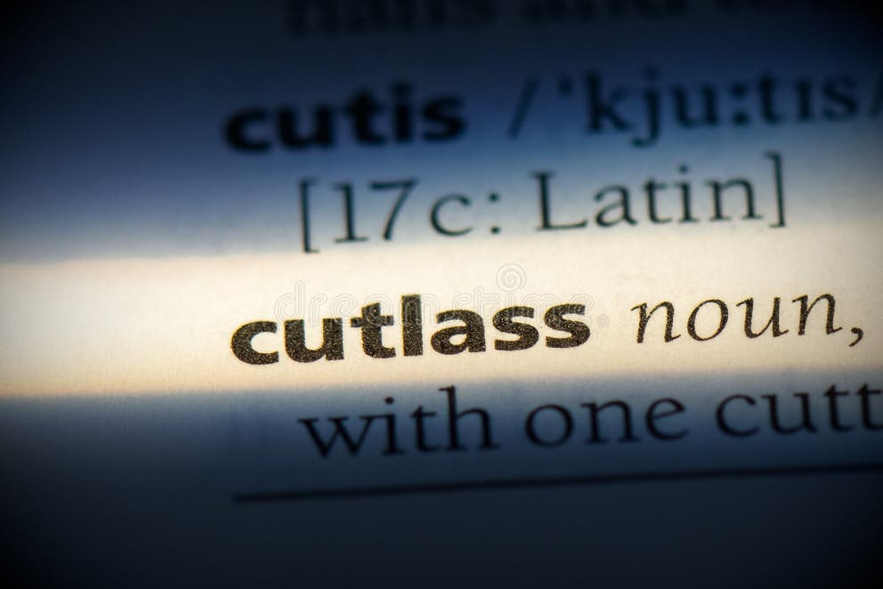 Cutlass stock photo. Image of page, language, definition - 161578366
