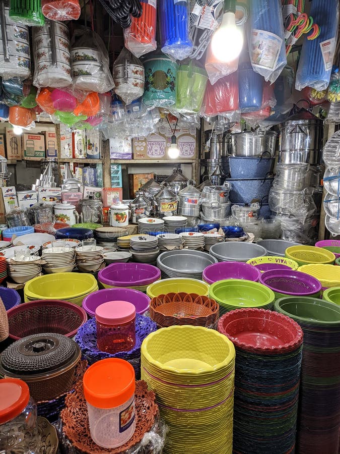 Cutleries at the Traditional Market Stock Image - Image of ...