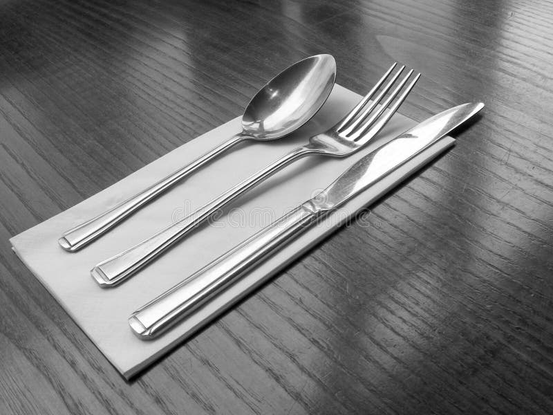 Cutlery stock photo. Image of tableware, monochrome, ceramic - 508248