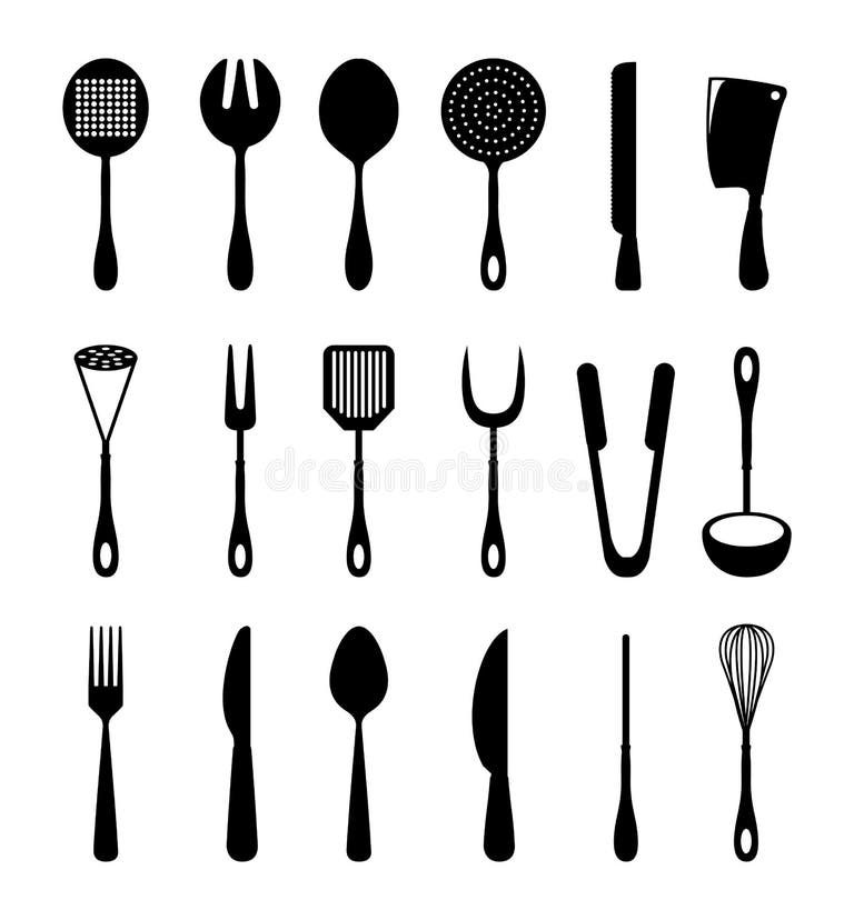Cutlery Types Stock Illustrations – 253 Cutlery Types Stock ...
