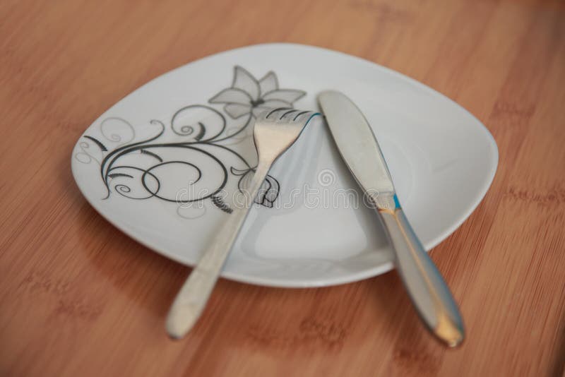 Cutlery after dinner stock photo. Image of empty, lunch - 88102592