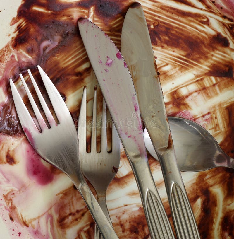 Cutlery dirty stock photo. Image of delicious, food - 112379062