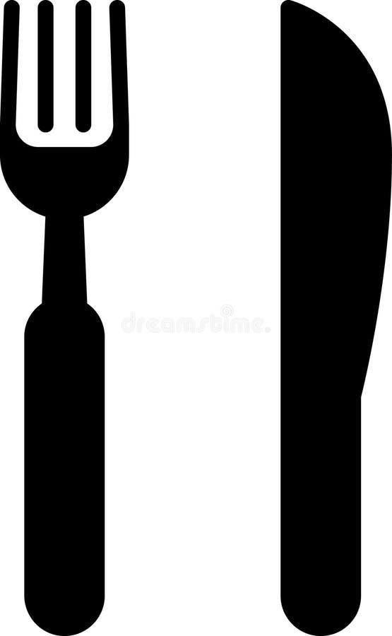 Cutlery Icon. Fork and Knife Icon Restaurant Symbol Vector Image. Stock ...