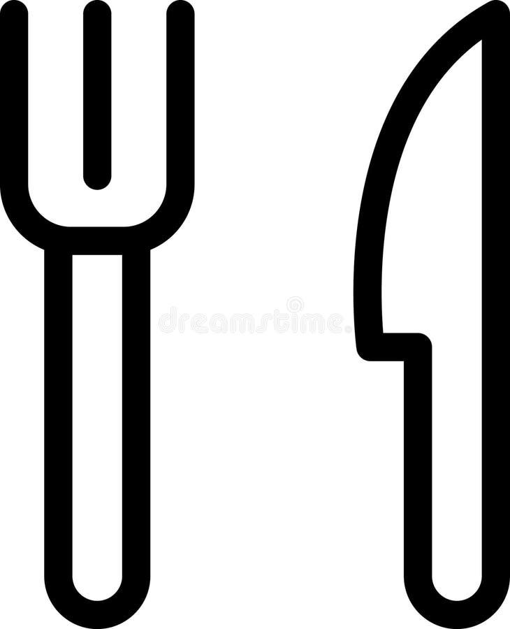 Cutlery Icon. Fork and Knife Icon Restaurant Symbol Vector Image. Stock ...