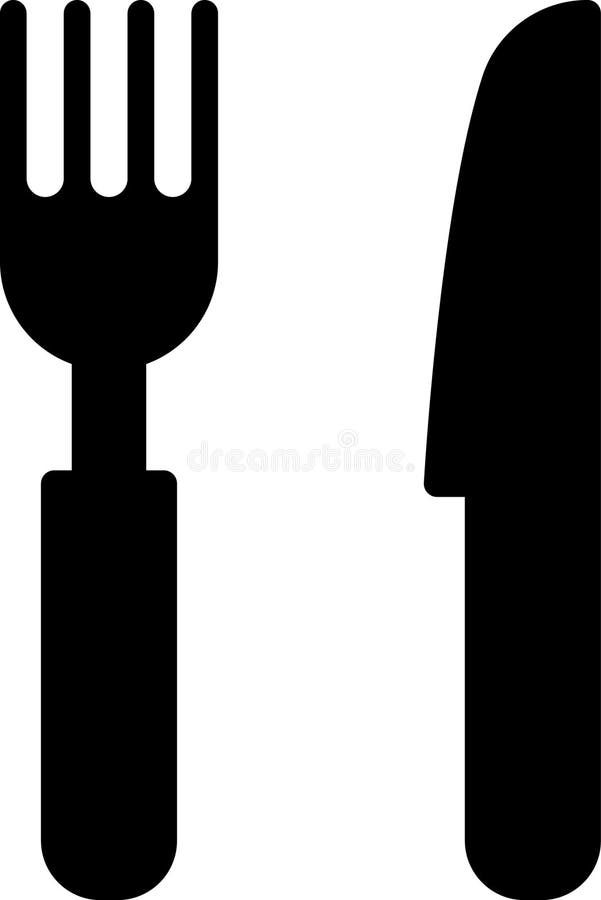 Cutlery Icon. Fork and Knife Icon Restaurant Symbol Vector Image. Stock ...