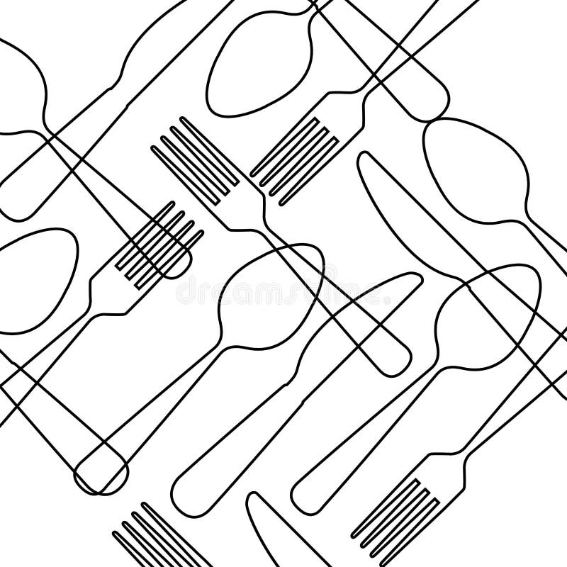 Cutlery menu design stock vector. Illustration of setting - 45850135
