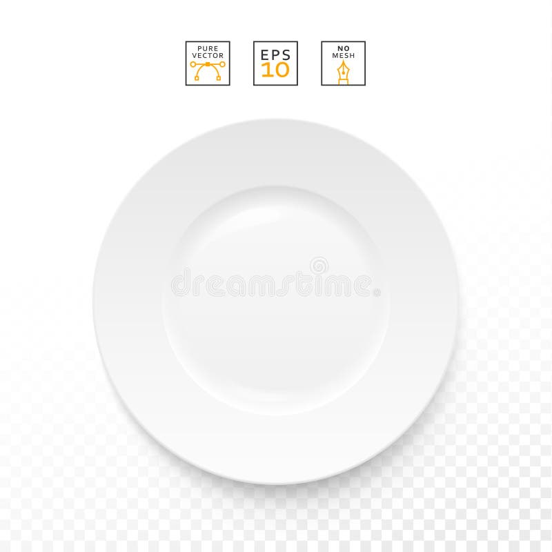 Cutlery Object Realistic. Plate . Items Realistic Stock Vector ...