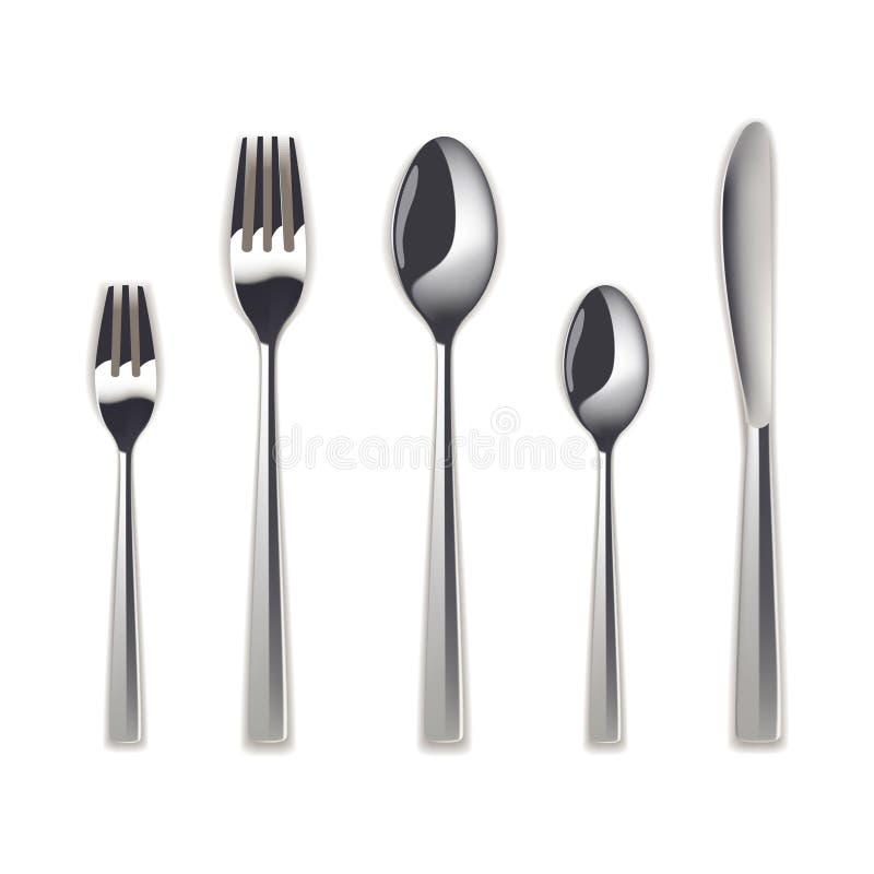 Cutlery set, vector stock vector. Illustration of spoon - 20964184