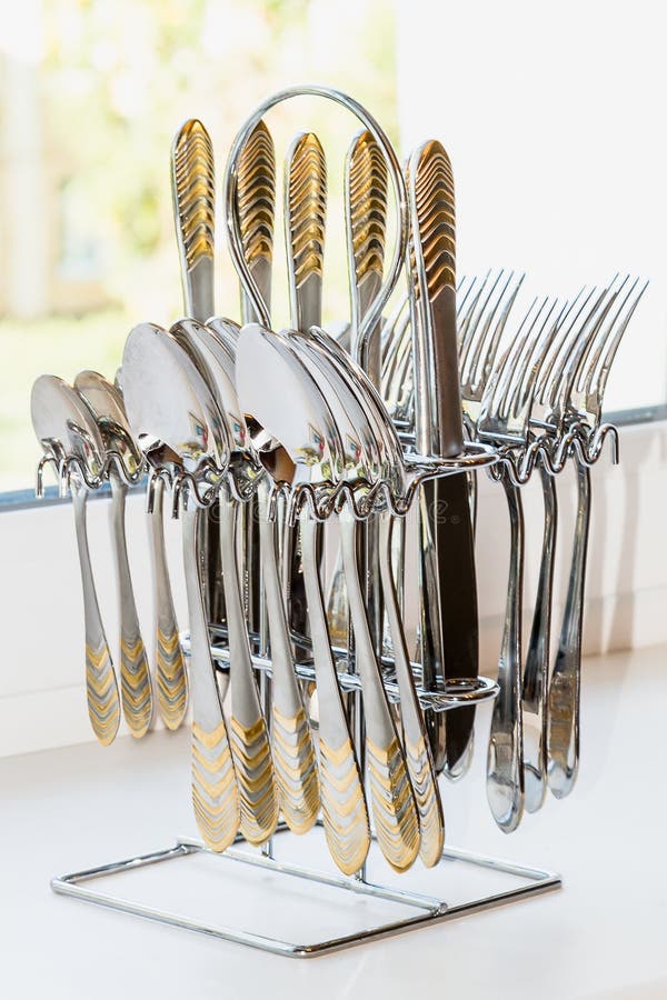 267 Stainless Steel Spoon Stand Stock Photos - Free & Royalty-Free ...