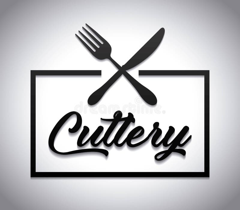 Cutlery symbol design stock vector. Illustration of cafe - 110598168