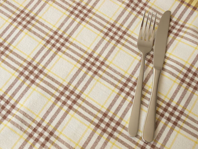 Cutlery and table cloth stock image. Image of knife, white - 15060933