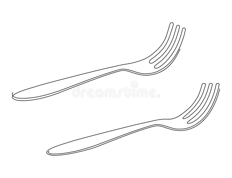 Cutlery Continuous Line Drawing Stock Illustrations – 451 Cutlery ...