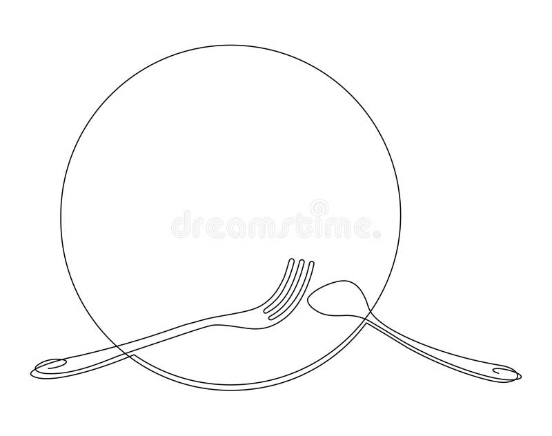 Plate Continuous Line Drawing Stock Illustrations – 795 Plate ...