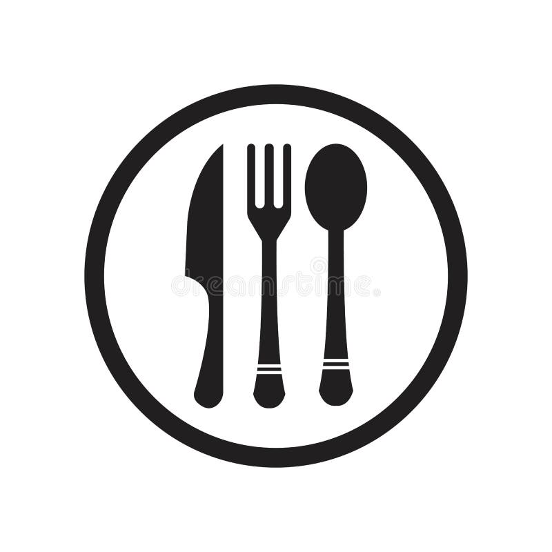 Cutlery Vector Icon Illustration Sign Stock Vector - Illustration of ...