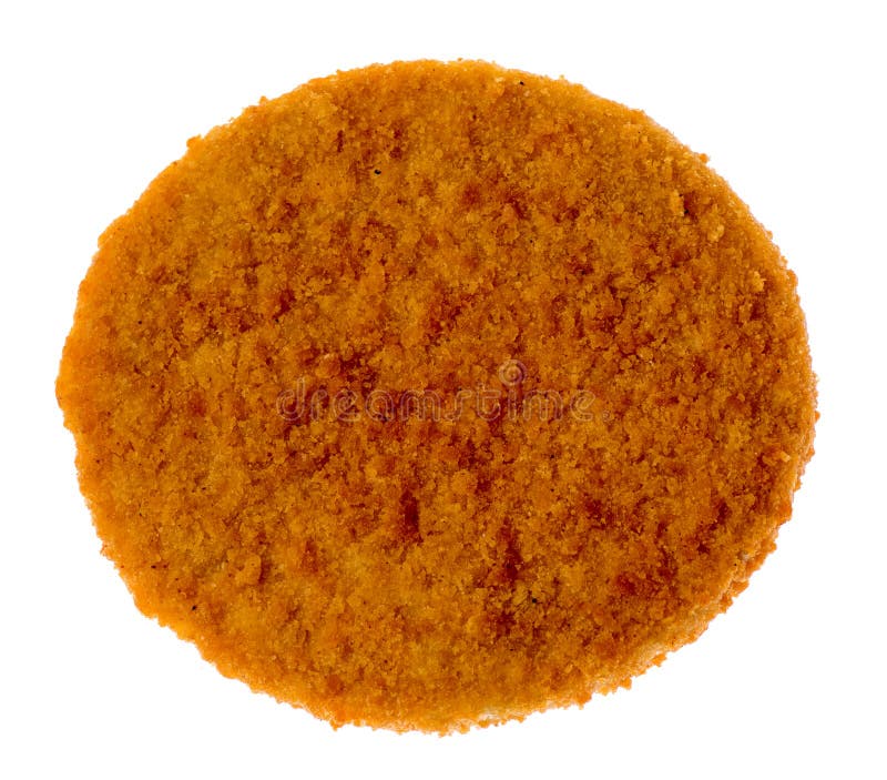 Cutlet Isolated on White Background. Stock Photo - Image of cooked ...