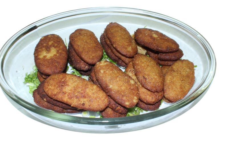 Cutlet Plate stock photo. Image of garnish, close, place - 67679334