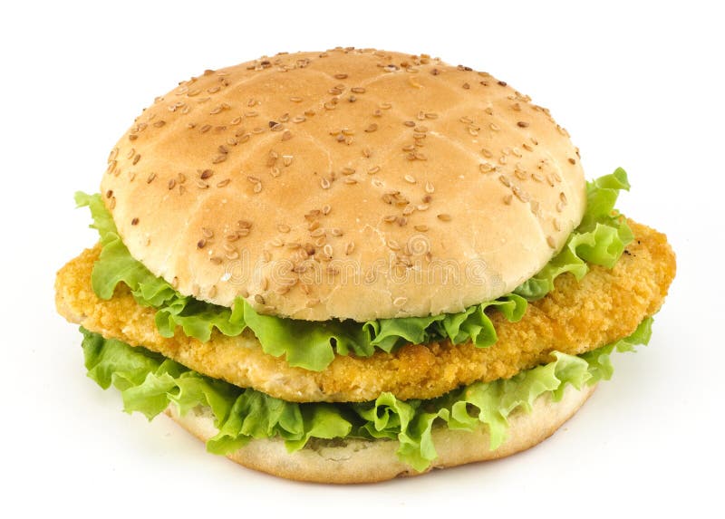Cutlet sandwich with salad stock photo. Image of snack - 17261200