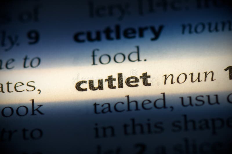 Cutlet stock photo. Image of text, etymology, education - 161578230