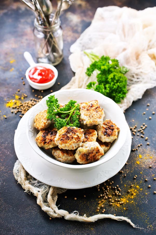 Cutlets stock photo. Image of round, kitchen, fried - 107369808