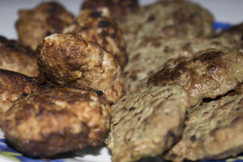 Cutlets from meat at home. stock photo. Image of dining - 107965674