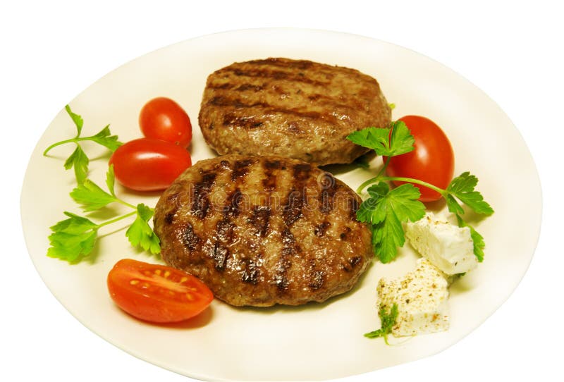 Cutlets on a Plate Close-up Stock Photo - Image of plate, dishes: 349747378