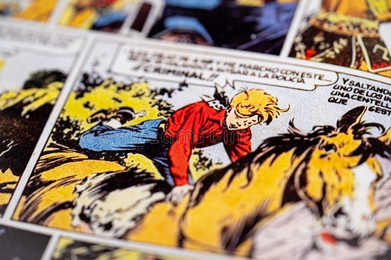 Cuto from a comic book. editorial photo. Image of design - 358780081