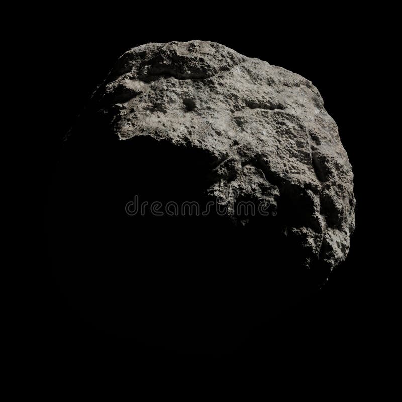 Asteroid Black Background