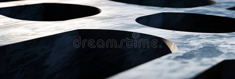 Cutout Letters Create a Striking Visual with Shadows and Depth on a ...