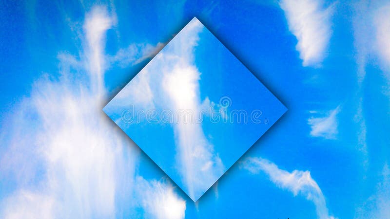 Cutout Shapes Abstract Blue Sky Stock Image - Image of blue, shapes ...