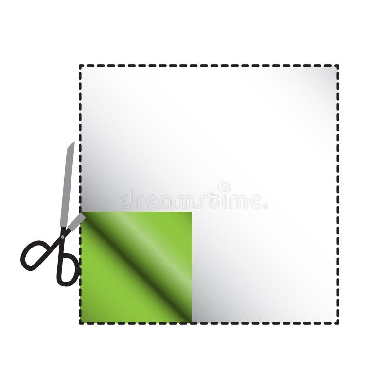 Cutout Square stock vector. Illustration of color, white - 31055585