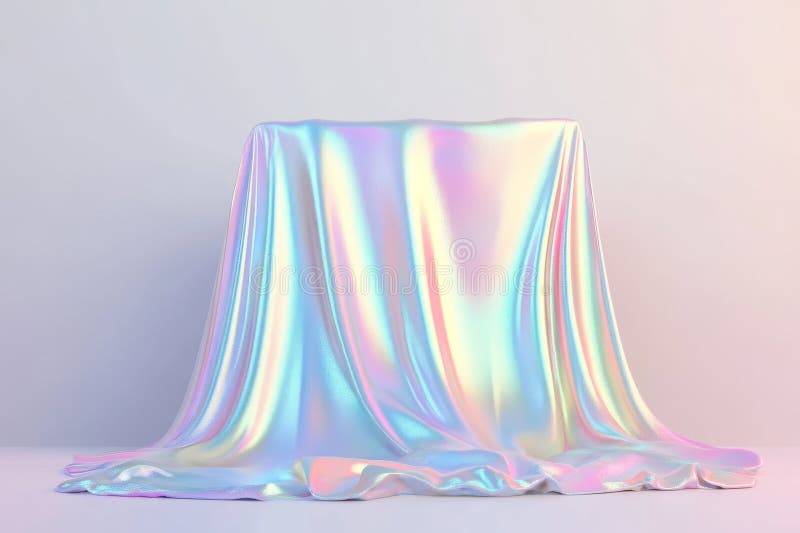 A Cutout Stock Image of Soft Gradient Fabric Backdrop with Flowing ...