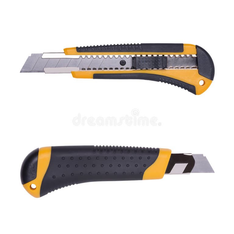 Cutout Two Cutters Directed To Different Sides. Stock Image - Image of ...