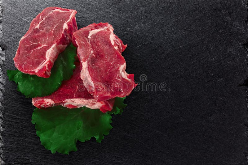 Cuts of beef meat steacks stock photo. Image of meat - 101042288
