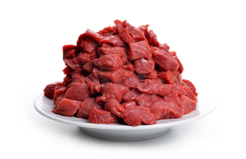 Cuts of Raw Beef Meat on a Plate. Stock Photo - Image of plate, healthy ...