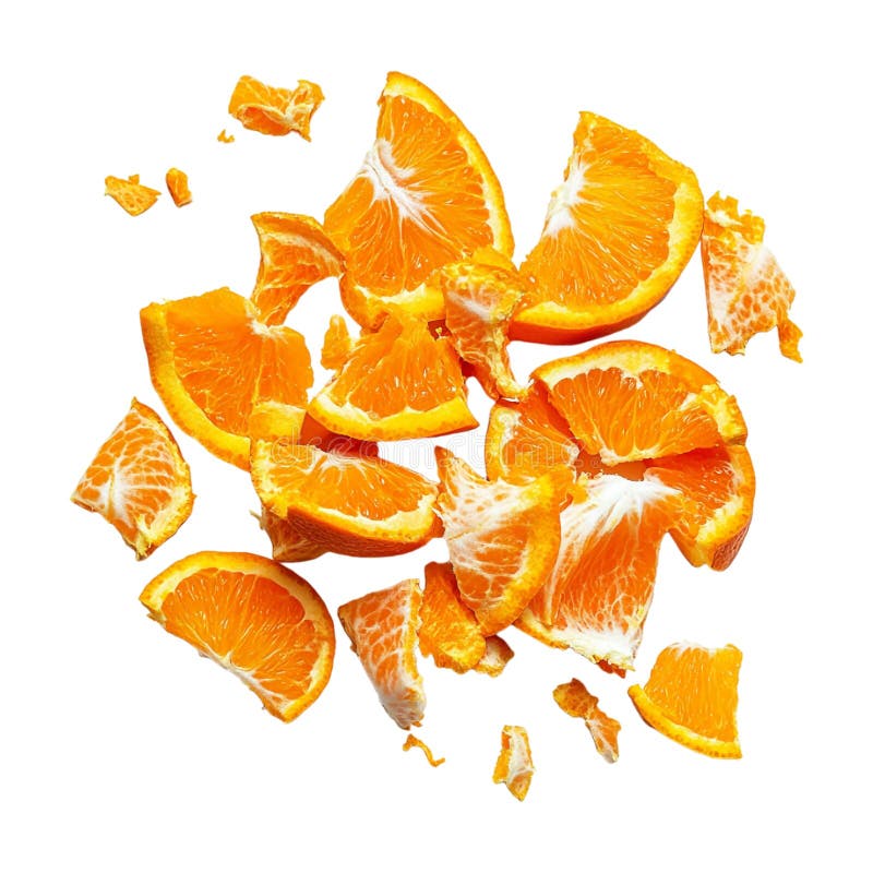 Cutt Slices of Orange Fruit on Transparent Background - Ai Generated ...