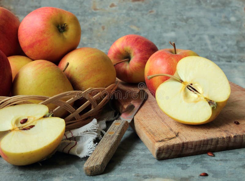 Cutted apple stock photo. Image of juicy, food, nutrition - 41841064