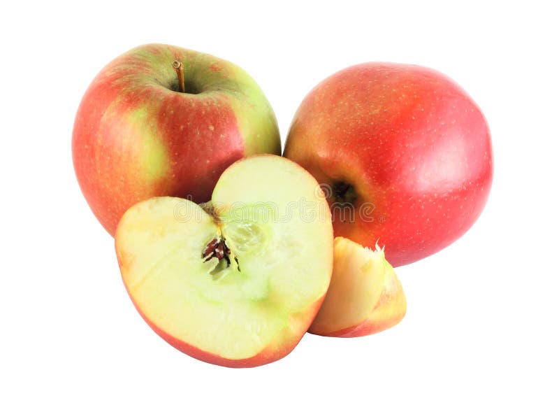 Cut apple with piece stock image. Image of piece, ripe - 24015879