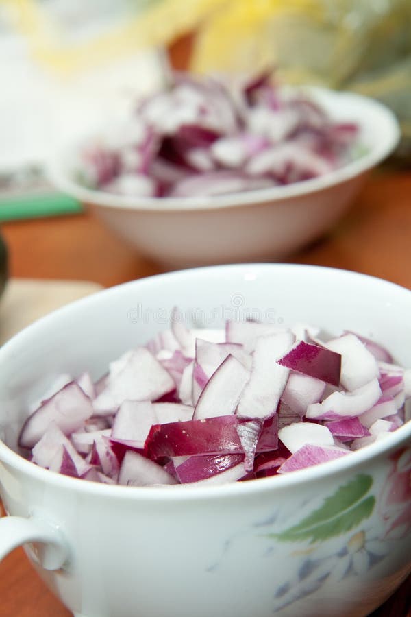 Cutted onions stock image. Image of food, table, healthy - 21525723