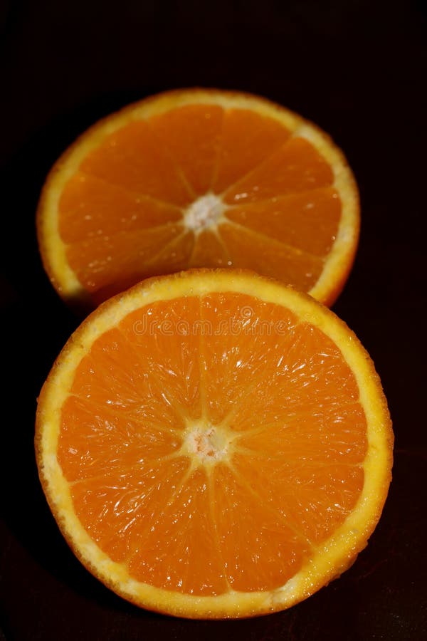 Cutted Orange Center Macro Macro Background High Quality Prints Stock ...
