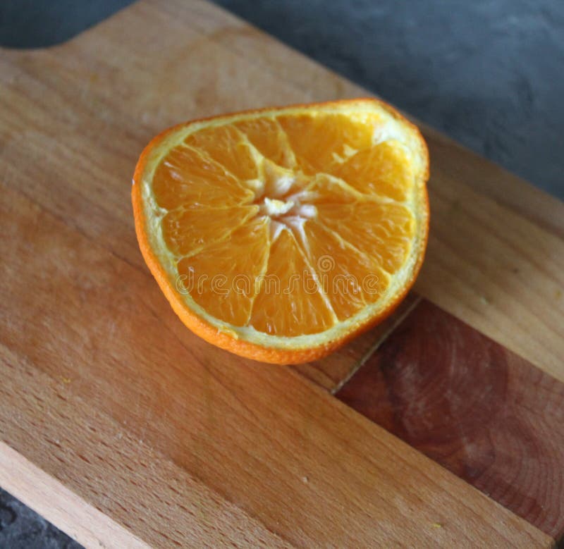 Cutted Orange Center Macro Macro Background High Quality Prints Stock ...